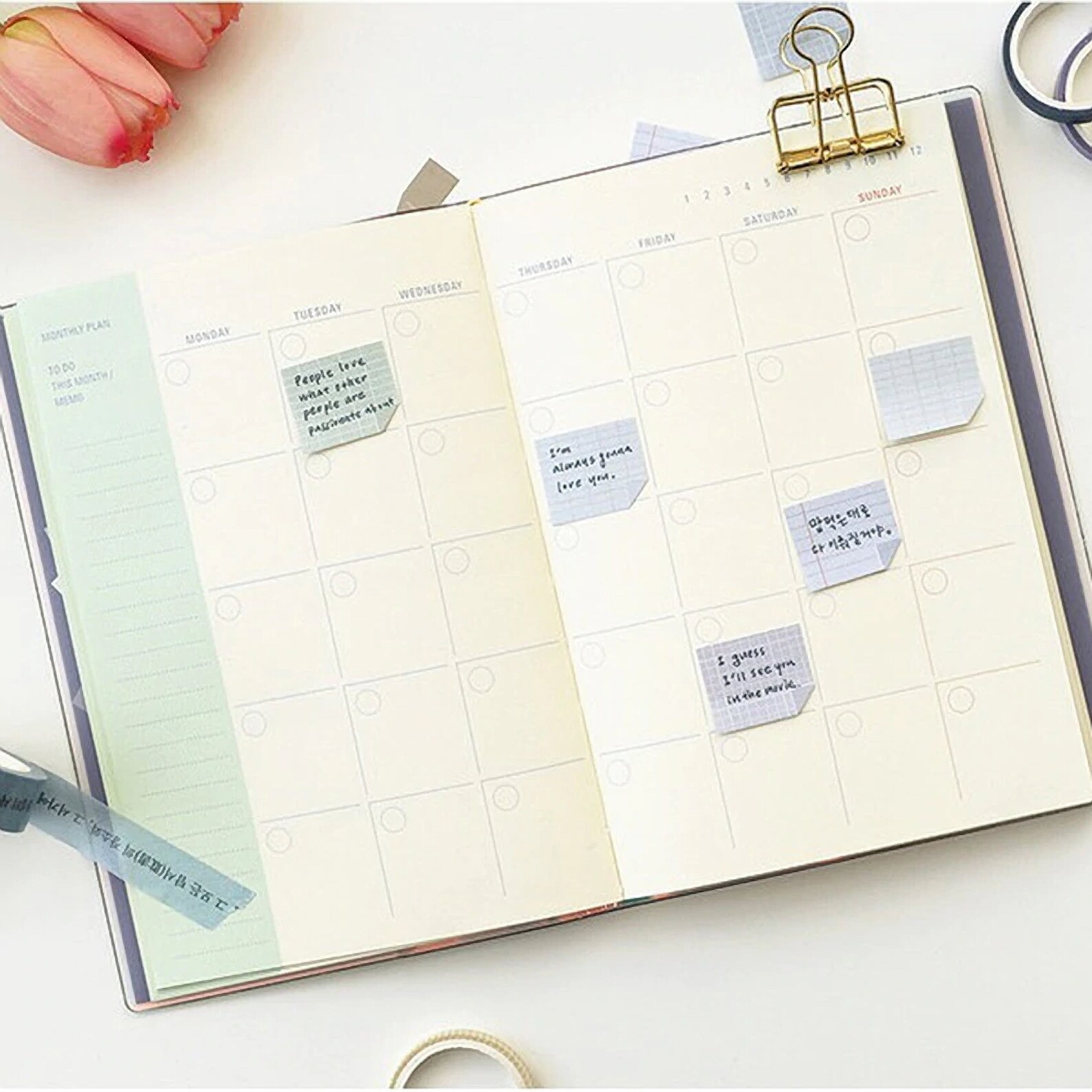 PAPERIAN Plan Marker Note Sticky Note Small Sticky Note Memo - Etsy