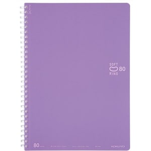 Kokuyo B5 Soft Ring B5 ORANGE Notebook Dotted Line 6mm Rule | Pink 80 ...