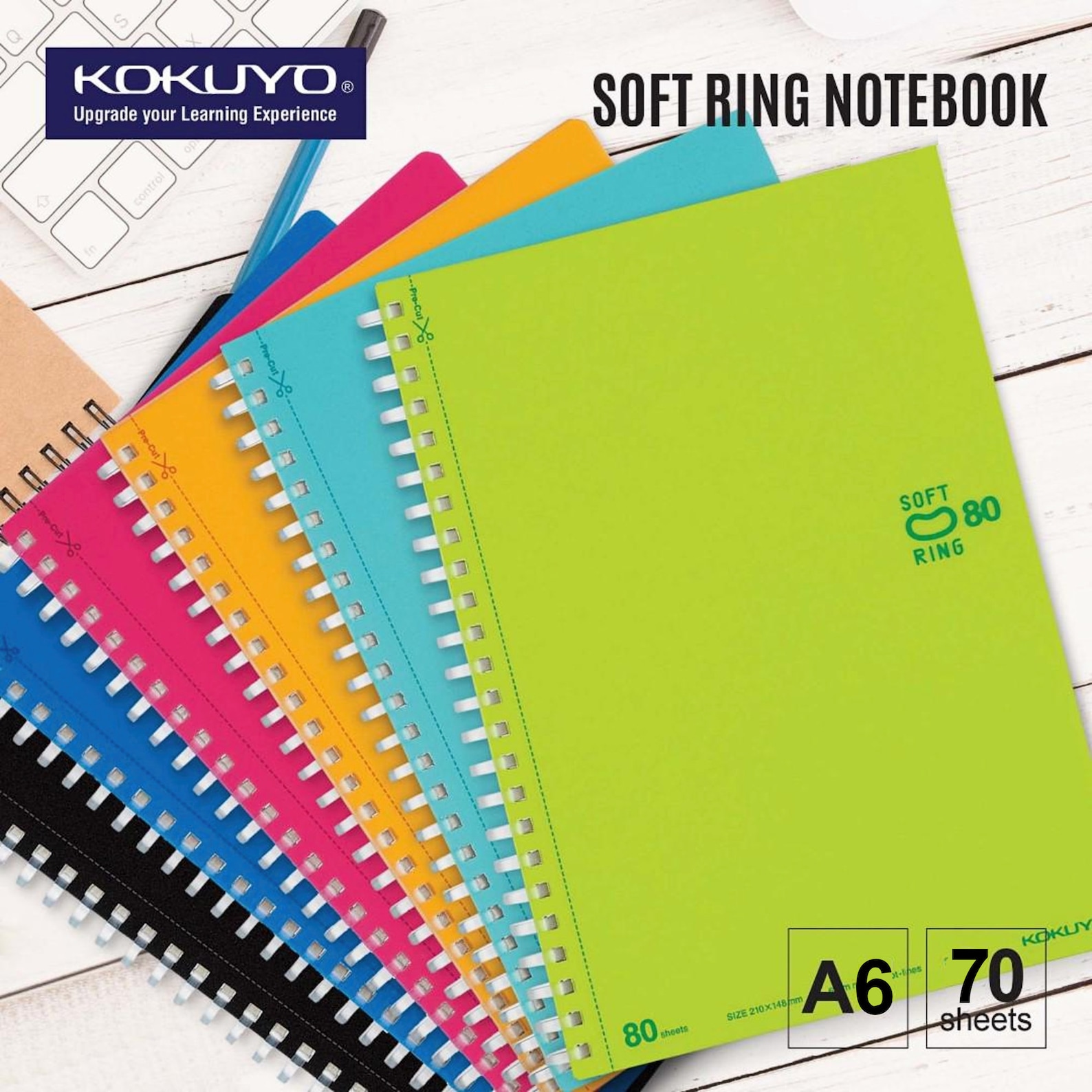 Kokuyo A6 Soft Ring PINK Notebook 5mm Dot Ruled SV457S5 A6 | Etsy