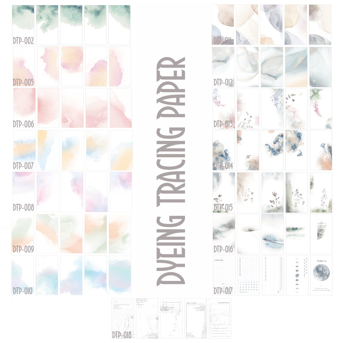 MU Lifestyle BRISK Walk Dyeing Tracing Paper Ephemera Vellum Paper ...