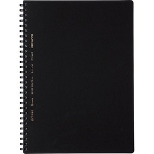 Kokuyo A5 Soft Ring BUSINESS Series BLACK 6mm Dotted Line Notebook ...