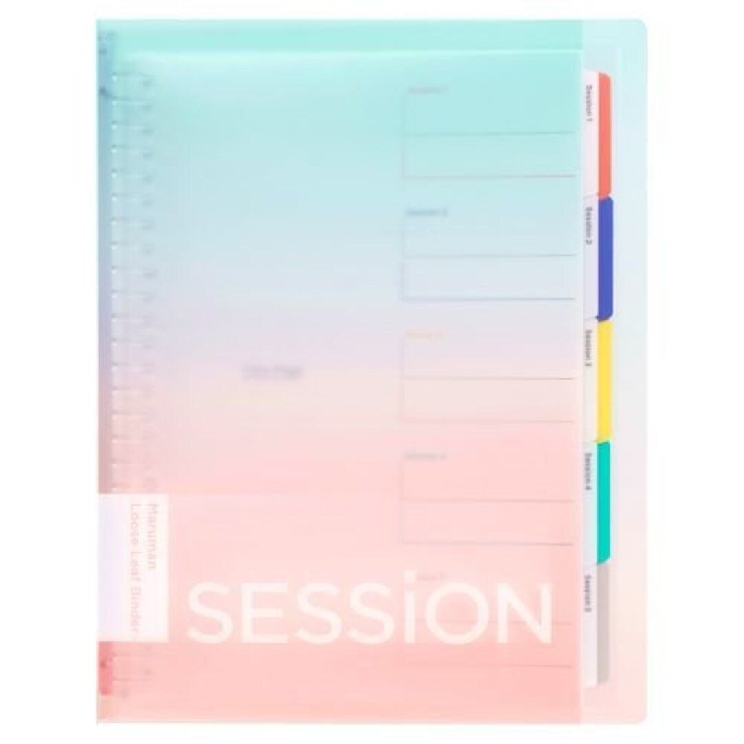 MARUMAN Sessions GRADIENT B5 Binder Stufy Binder Subject Binder Index ...