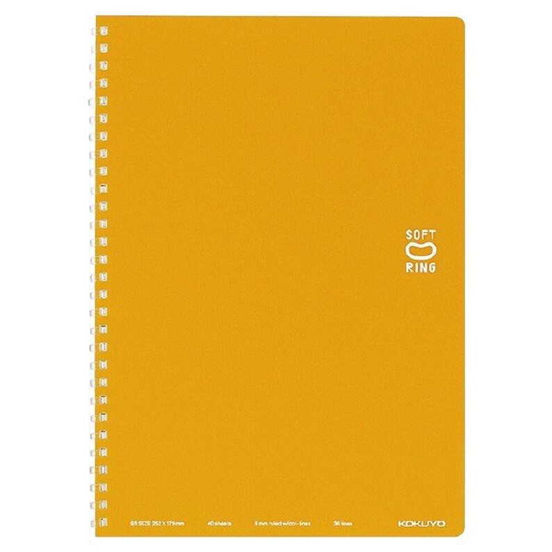 Kokuyo B5 Soft Ring GREEN Notebook Dotted Line 6mm Rule | 40 Sheets ...