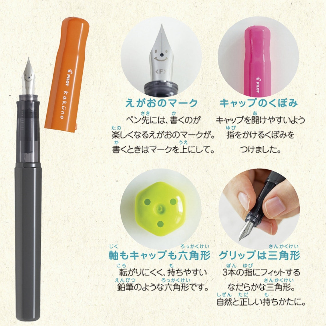 Pilot Kakuno RED Fine Nib Fountain Pen FKA-1SR-R | Etsy