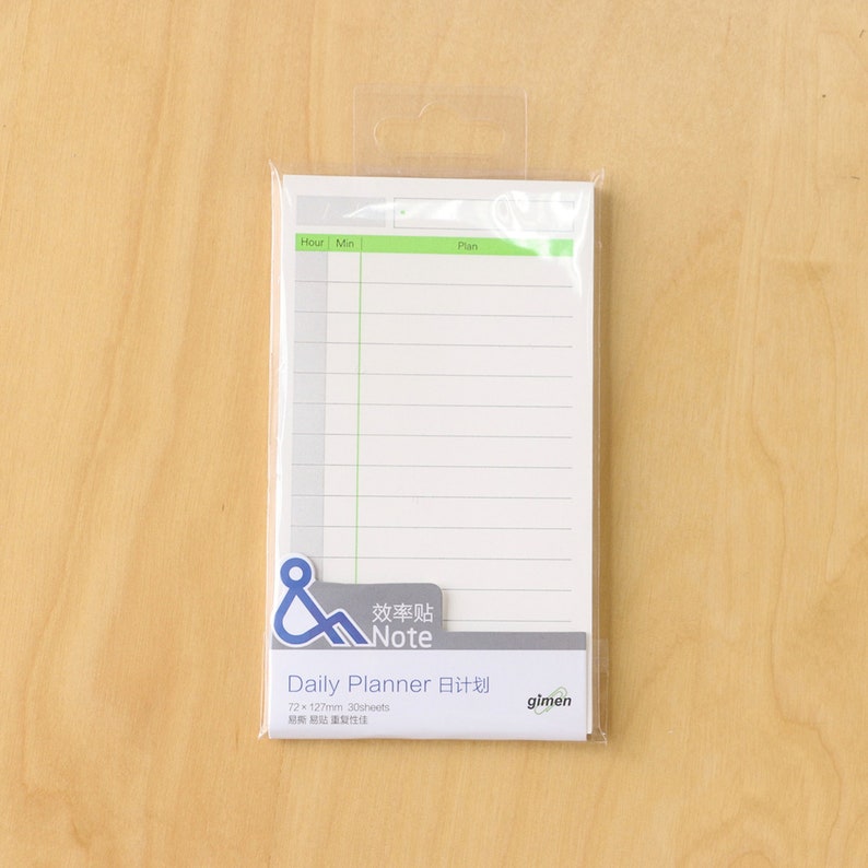 Gimen Paper Strong Sticky Note DAILY PLANNER Sticky Note - Etsy