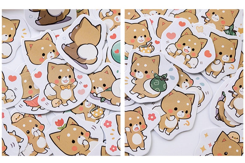 Premium Die-cut Stickers Shiba Inu - Etsy