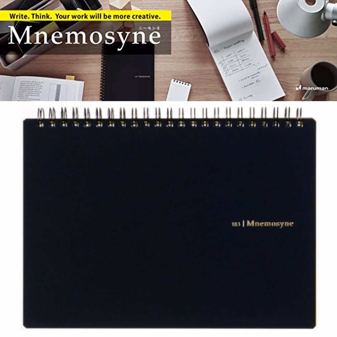 Maruman Mnemosyne A5 5mm GRID Inspiration Notebook 80 Gsm A5 Landscape ...