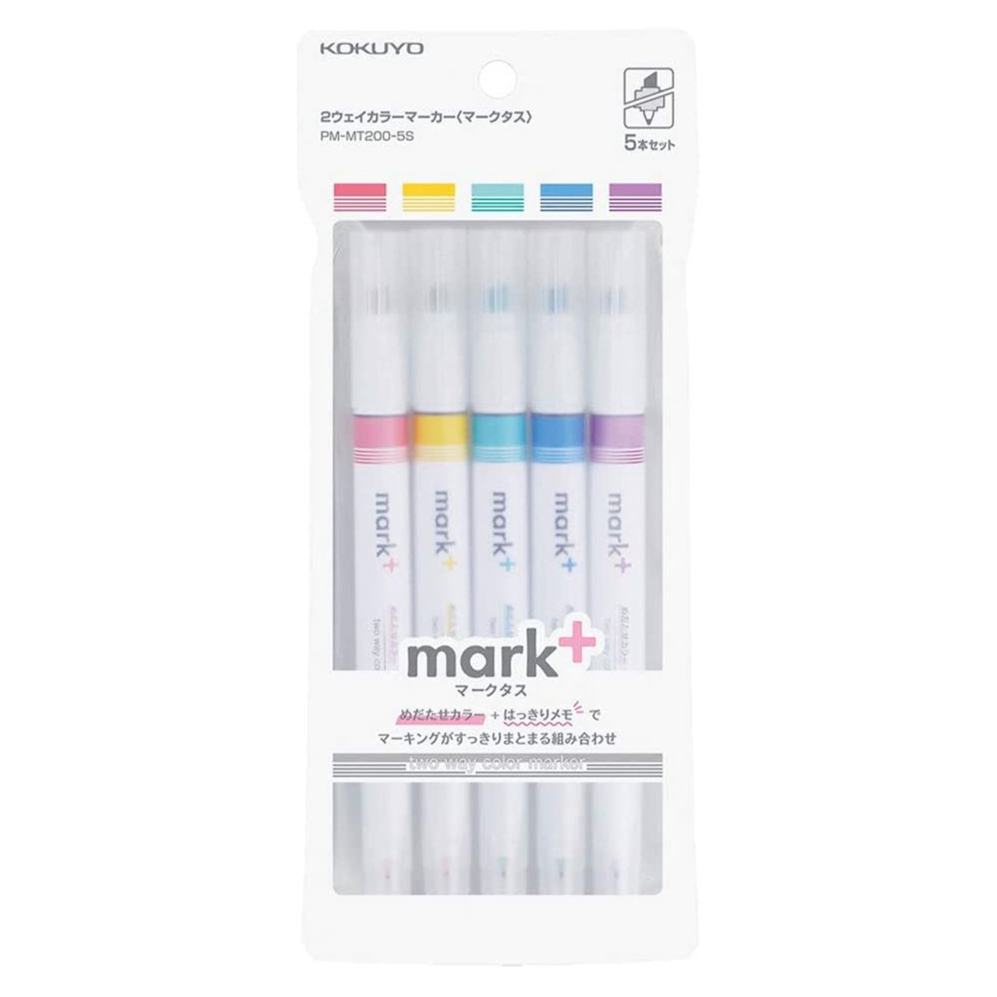 Kokuyo MARK+ Mark Plus 2 Way Dual Highlighter and Pen PM-MT200 | Single ...
