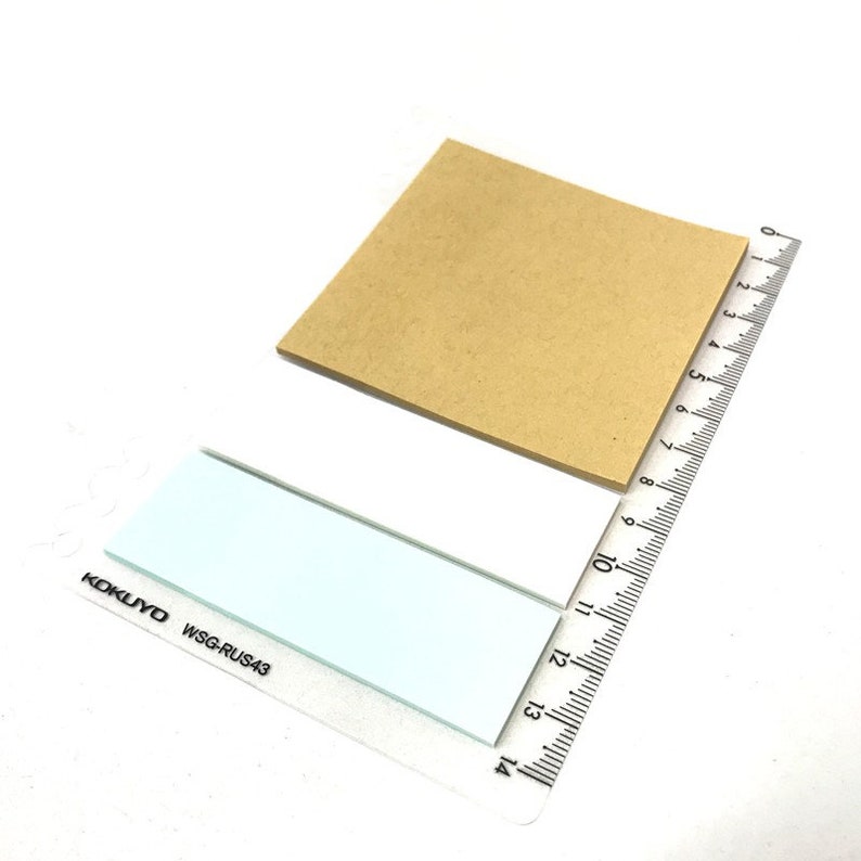Kokuyo 2way KRAFT & BLUE Sticky Pads Loose Leaf Smart Ring | Etsy
