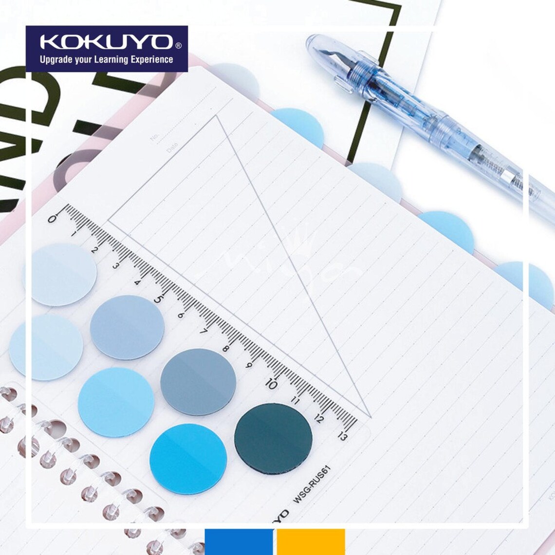 Kokuyo 2way BLUE Index Dots for Kokuyo Smart Ring Binder Index | Etsy