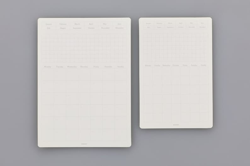 Stalogy Removable Calendar Stickers Undated | Medium - Etsy