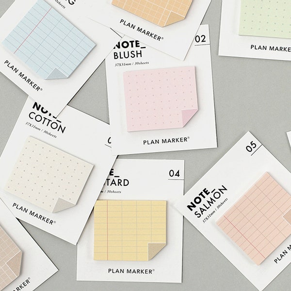 Korean Sticky Note - Etsy