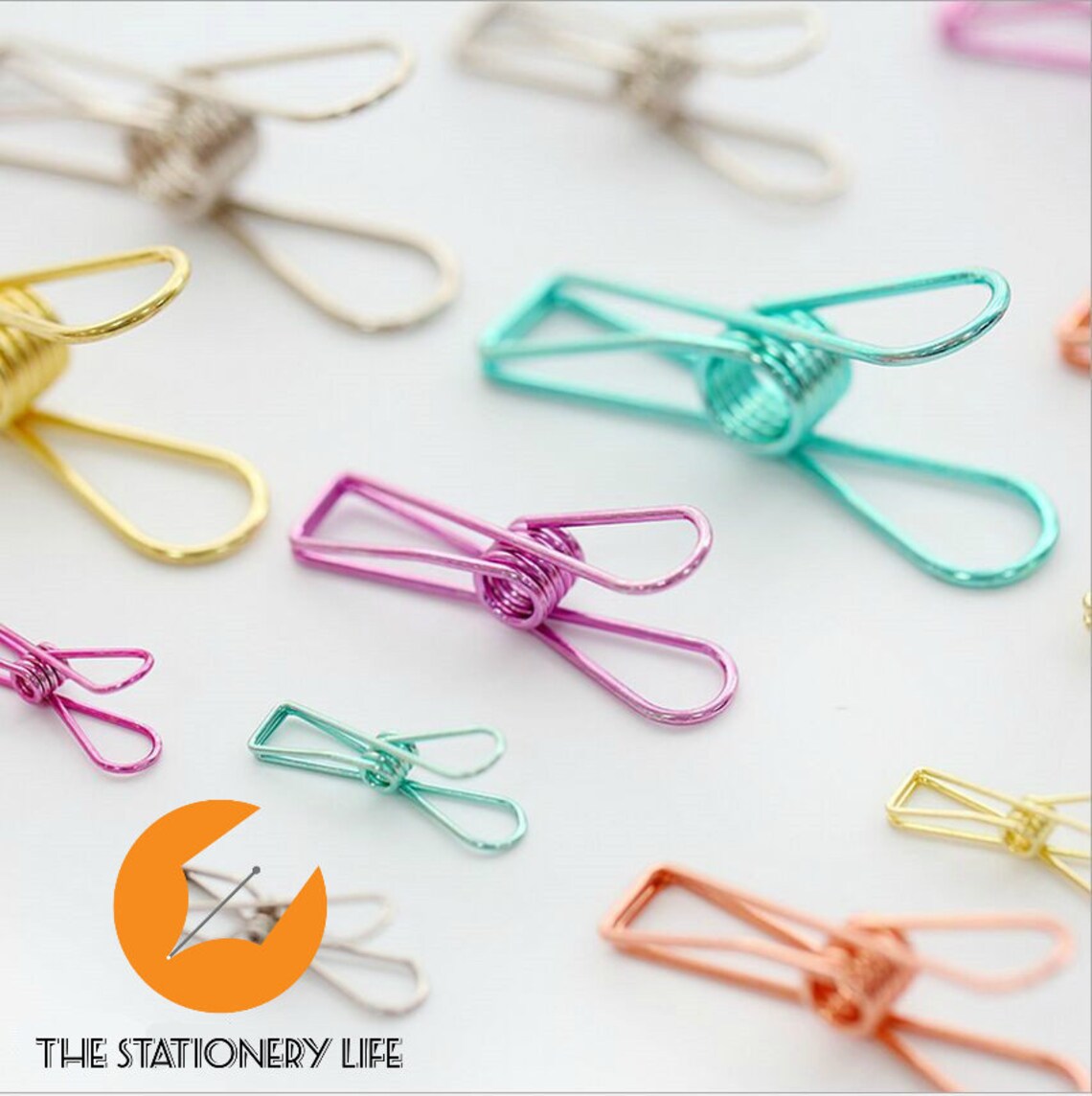 Silver Fish Clips Binder Clips Alligator Clip- Small, Medium & Large ...