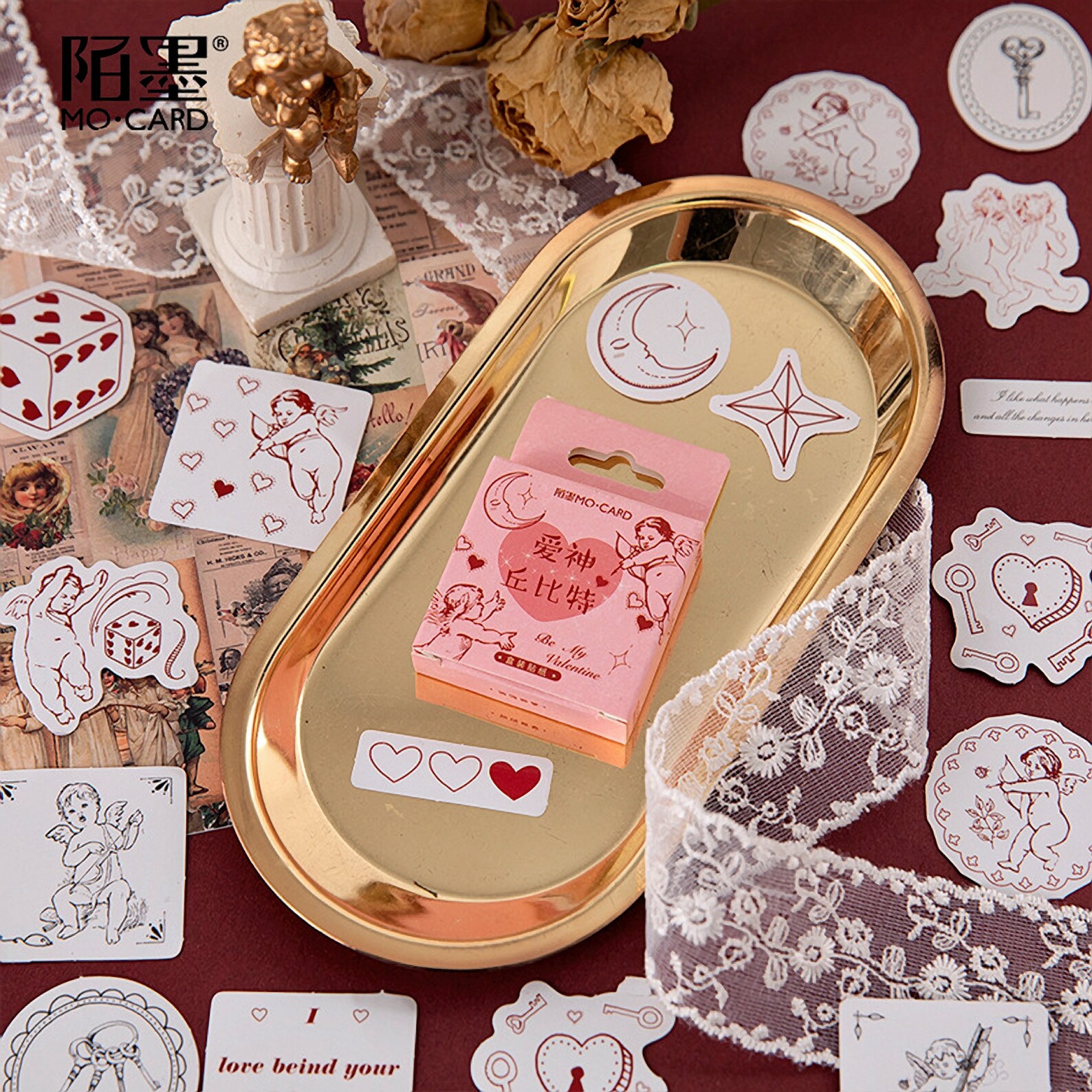 Premium Die-cut Love Hearts Cupid Lovers Vintage Love Stickers - Etsy