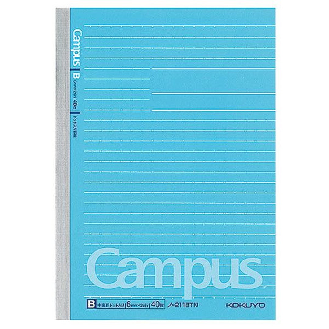 B6 Kokuyo Campus Notebook Dotted Ruled 6mm Campus Note (dotted Ruled ...