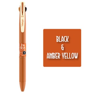 Dianshi WINE RED & BLACK Retractable Two Way Two Color Ink Stone Series ...