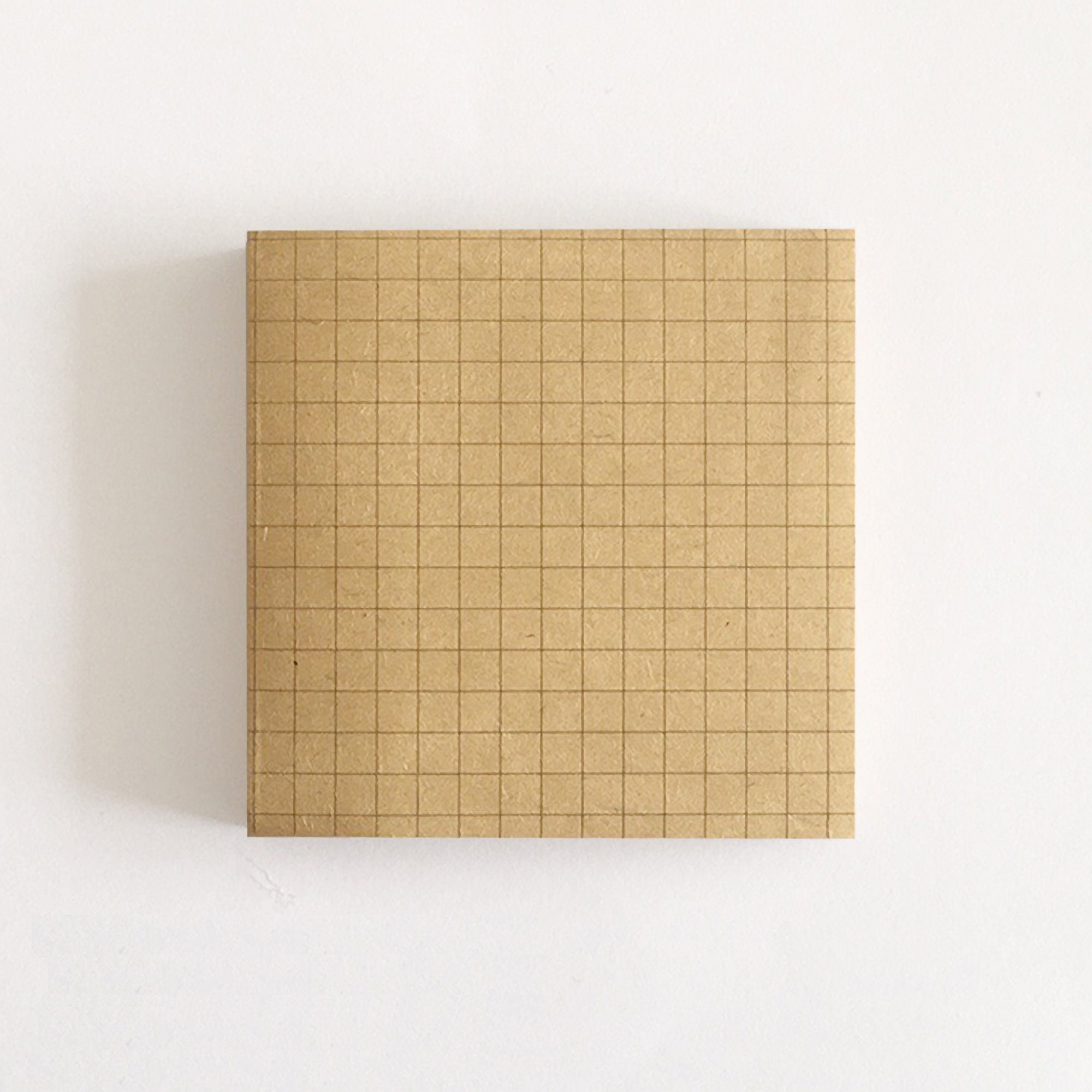 Kraft Paper Grid Sticky Notes White Grid Sticky Notes 50 | Etsy