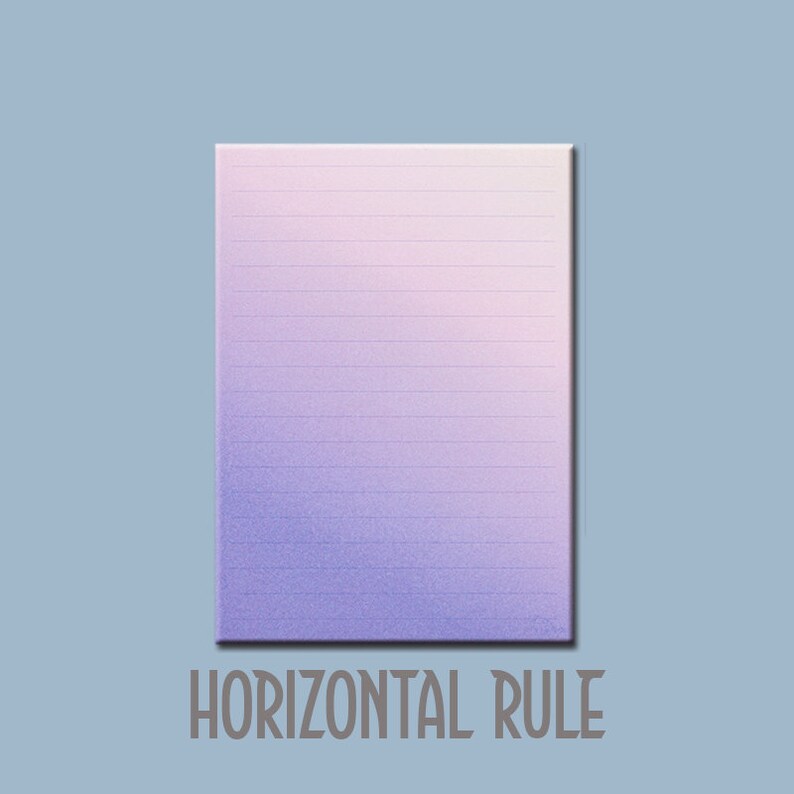 Korean GRADIENT RULED MEMO Notepads Blank Notepad Checkered Notepad ...