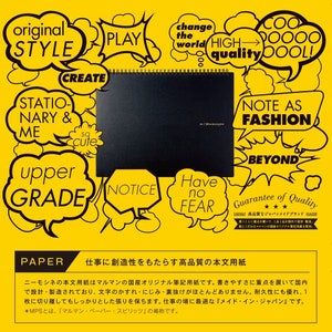 Maruman Mnemosyne A5 5mm GRID Inspiration Notebook 80 Gsm A5 Landscape ...