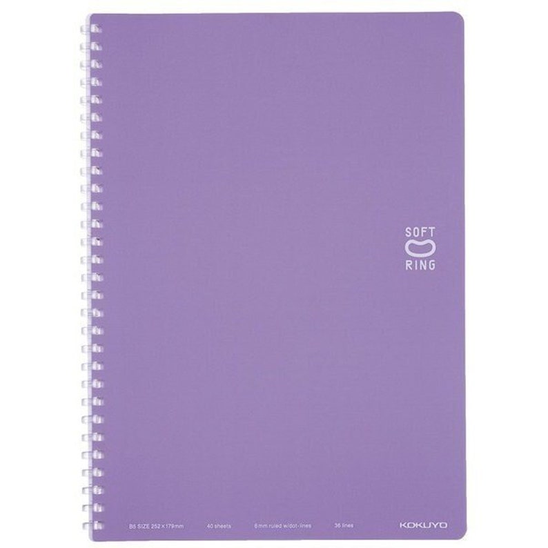 Kokuyo B5 Soft Ring GREEN Notebook Dotted Line 6mm Rule | 40 Sheets ...