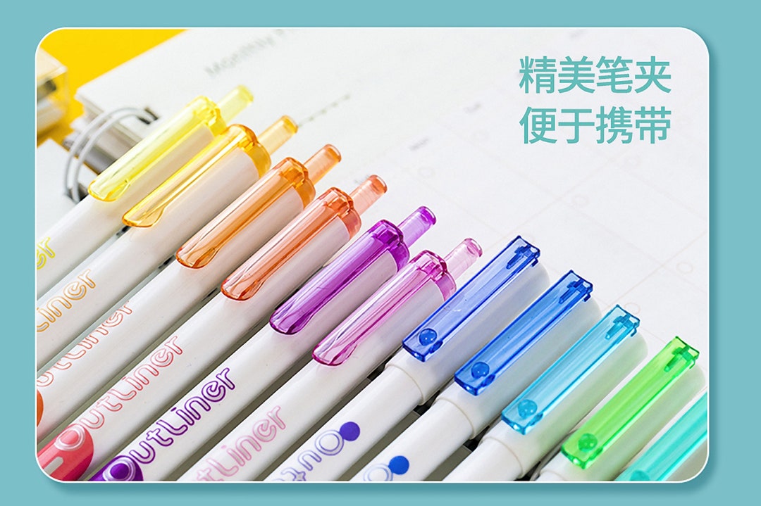 Metallic Outliners Set or Single Retractable Ink Pen 1.0mm | LEMON ...