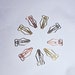 Fountain Pen Nib Paper Clip GOLD Nib Paper Clip Gold Fastener Clip Nib ...