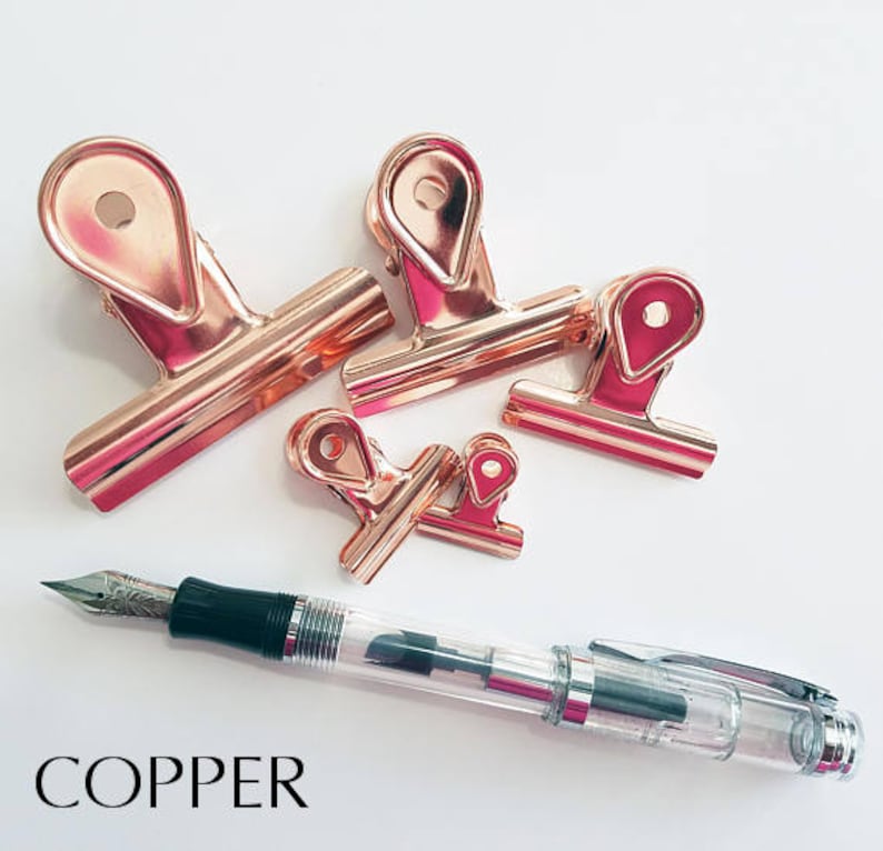 Gold Bulldog Binder Paper Clips - Five Sizes & Seven Colors!! Super ...