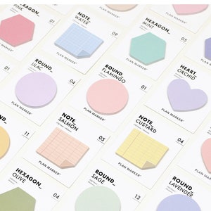 PAPERIAN Single Plan Marker RECTANGLE Note Sticky Note Small Sticky ...