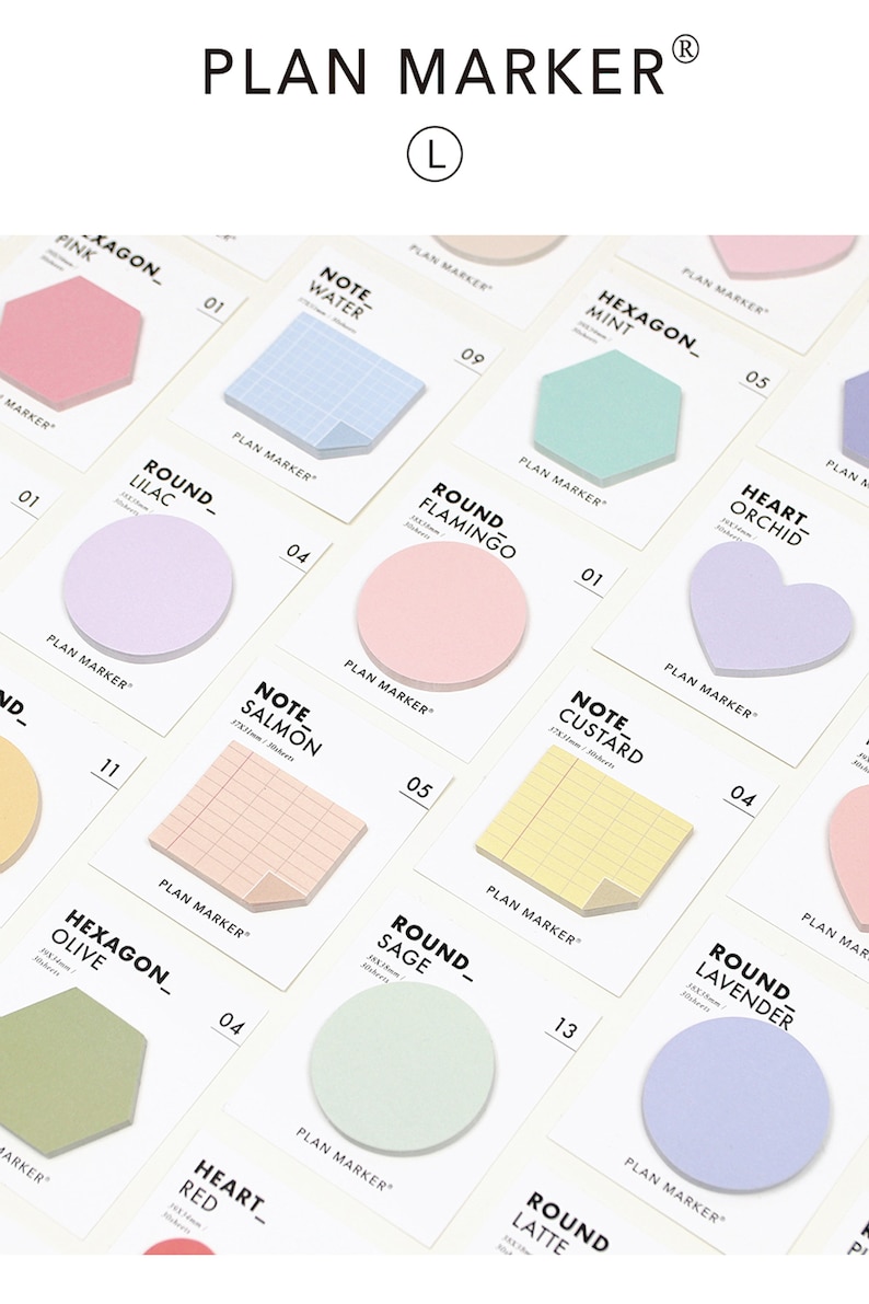 PAPERIAN Single Plan Marker HEXAGON Note Sticky Note Small Sticky Note ...