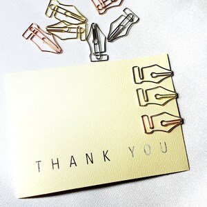 Fountain Pen Nib Paper Clip ROSE GOLD Copper Nib Paper Clip Gold ...