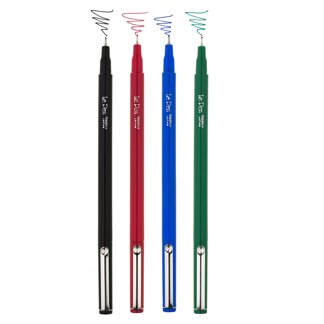 Marvy Le Pen PRIMARY SET 0.3mm 4300-4A | Single Pen or Complete Set - Etsy
