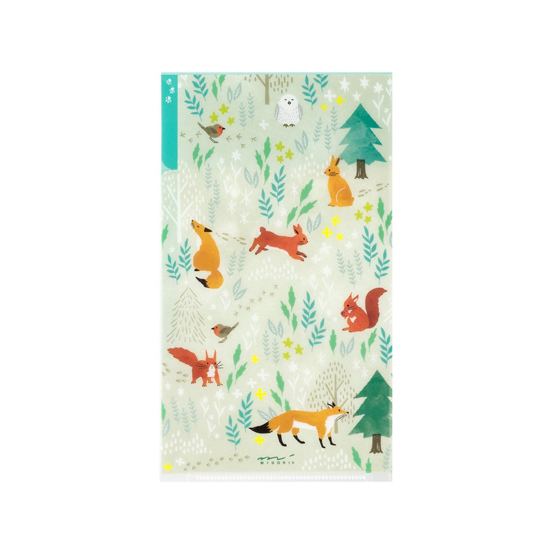 NORDIC ANIMALS Midori A5 SLIM With Flap 3 Pocket Clear Folder Md Folder ...
