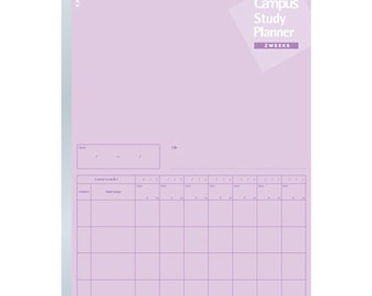 Kokuyo B5 Campus Study Planner Loose Leaf Paper Yellow Y836MW Weekly Visualized List 26 Holes 30 ...