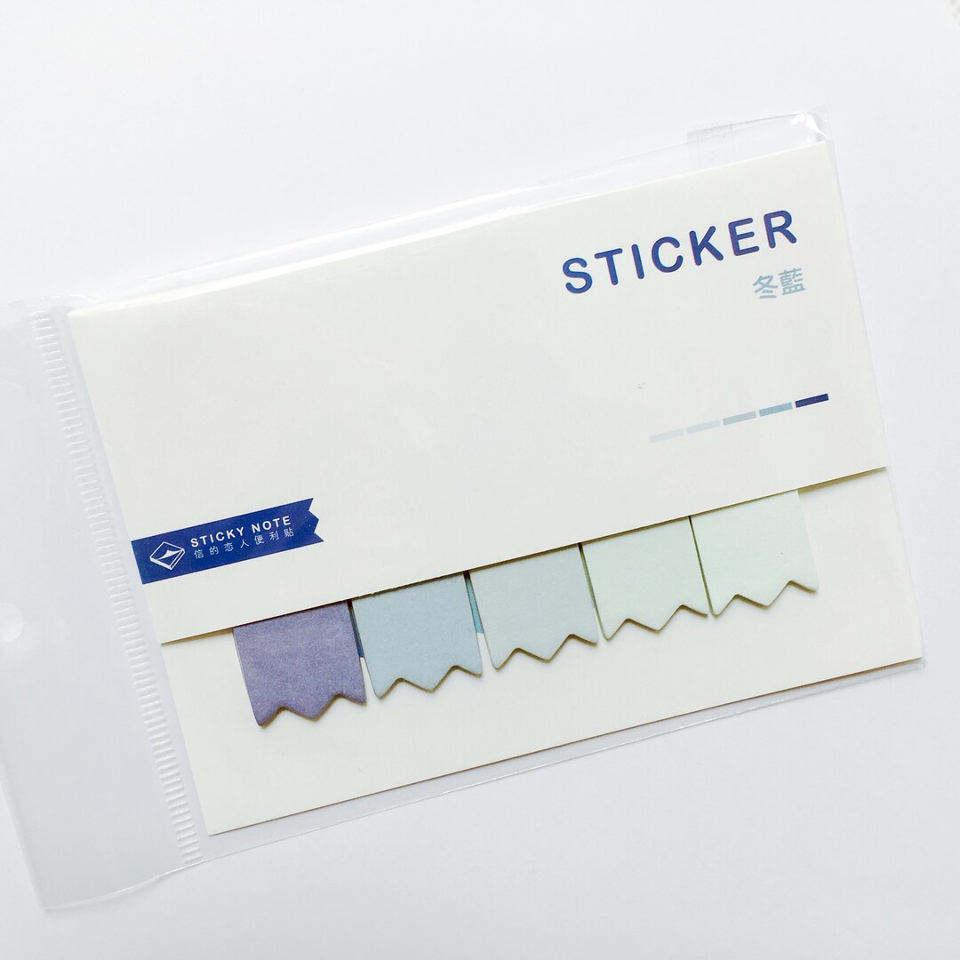 Angoo WATER Short Sticky Notes Page Flags Index Tabs Banner Flags ...