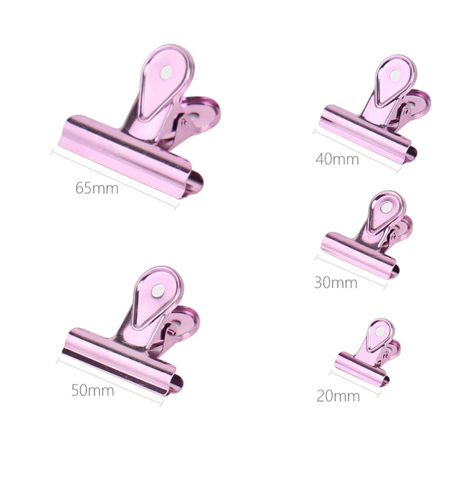 Gold Bulldog Binder Paper Clips - Five Sizes & Seven Colors!! Super ...