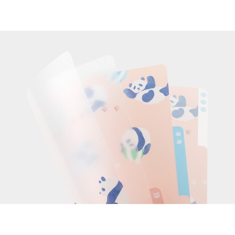 PANDA Midori A4 3 Pocket Clear Folder MD Folder Water Resistant Folder ...