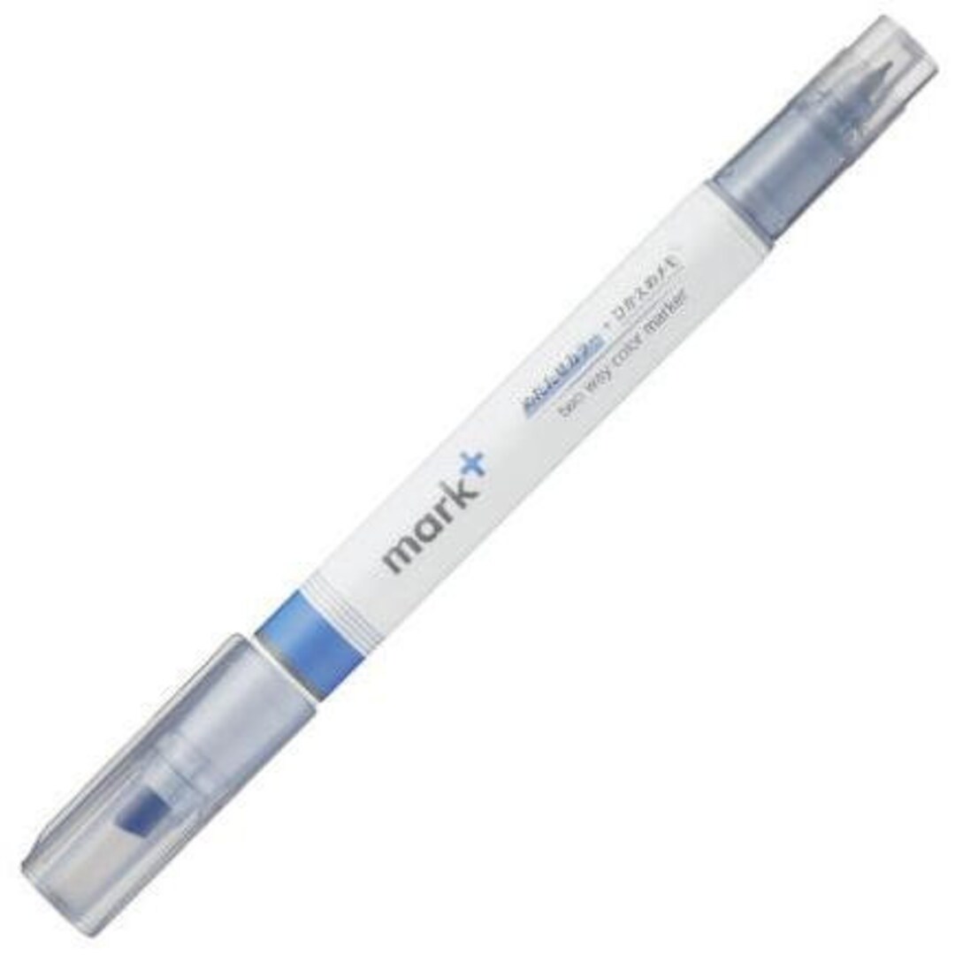 Kokuyo Mark+ BLUE Plus GRAY Two Way Highlighter and Gray Pen Two Way ...