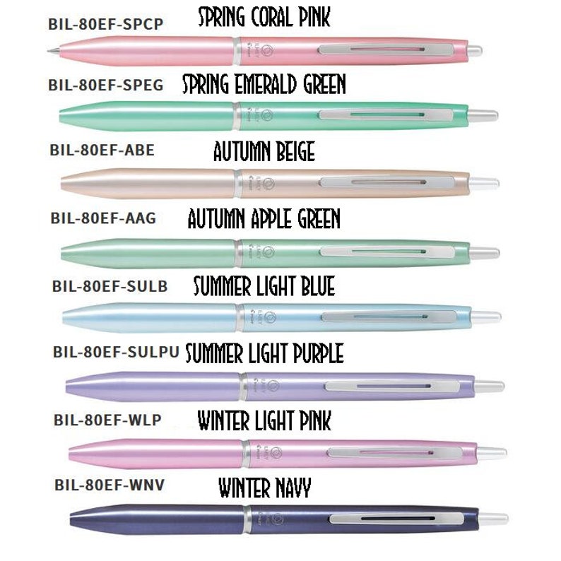 Pilot ILMILY Il Mily Winter NAVY 0.5mm Oil-based Ink Pen Knock - Etsy