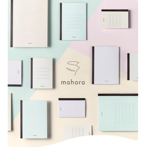 Oguno A6 MAHORA MINT 5mm Ruled Light Suppressing Notebook Reduced Glare ...