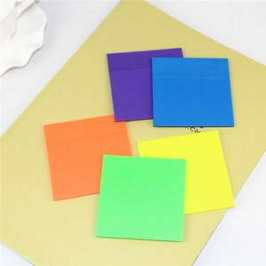 Translucent Transparent PET COLOR Vellum Sticky Notes | 3 X 3 30 Sheets ...