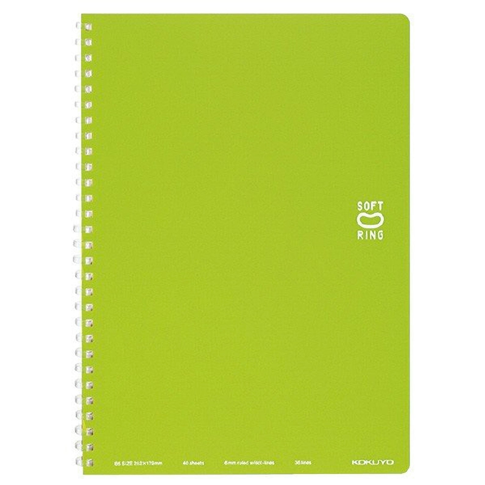 Kokuyo B5 Soft Ring BLUE GREEN Notebook Dotted Line 6mm Rule | 40 ...