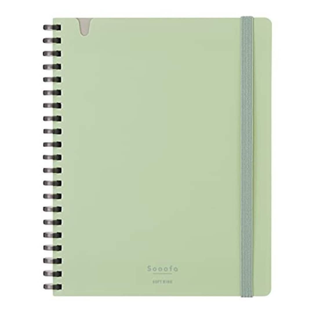 Kokuyo B6 SOOOFA GREEN Soft Ring Notebook 4mm GRID Kokuyo Soft Ring Notebook | SV748S4 80 Sheets ...