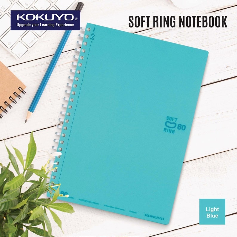 Kokuyo A6 Soft Ring BLUE GREEN Notebook 5mm Dot Ruled Sv457s5 - Etsy
