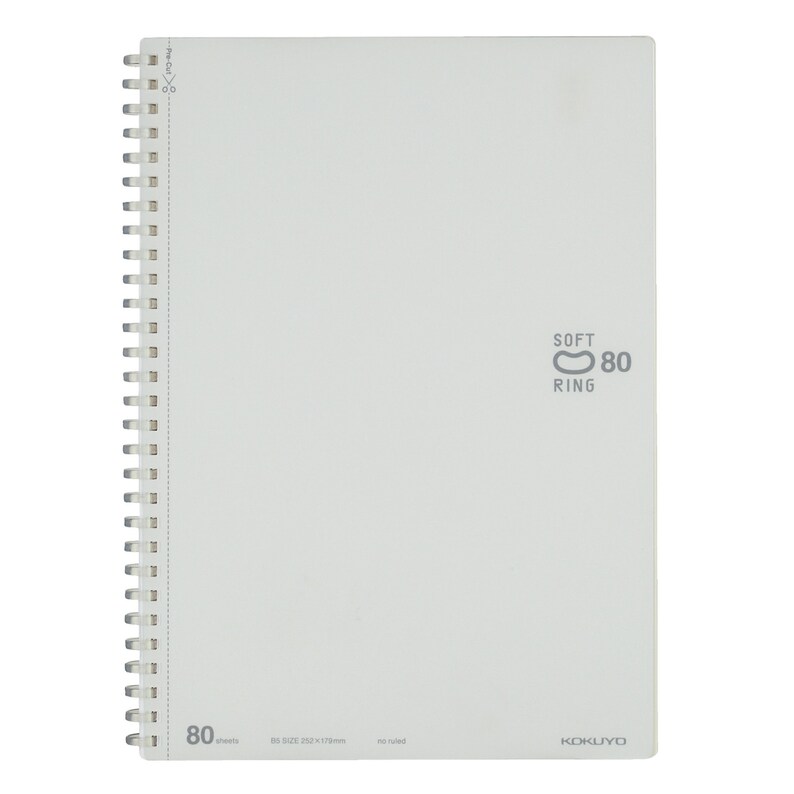 Kokuyo B5 Soft Ring B5 CLEAR Notebook BLANK Sv308w B5 80 - Etsy