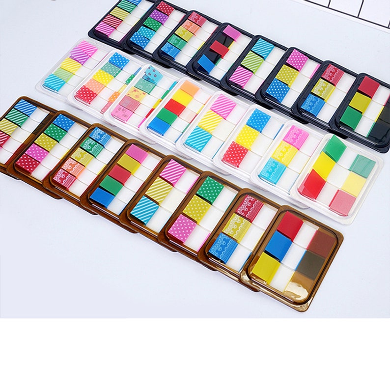 CANDY STRIPE Pop-up Sticky Notes Translucent Index Tabs Flags - Etsy
