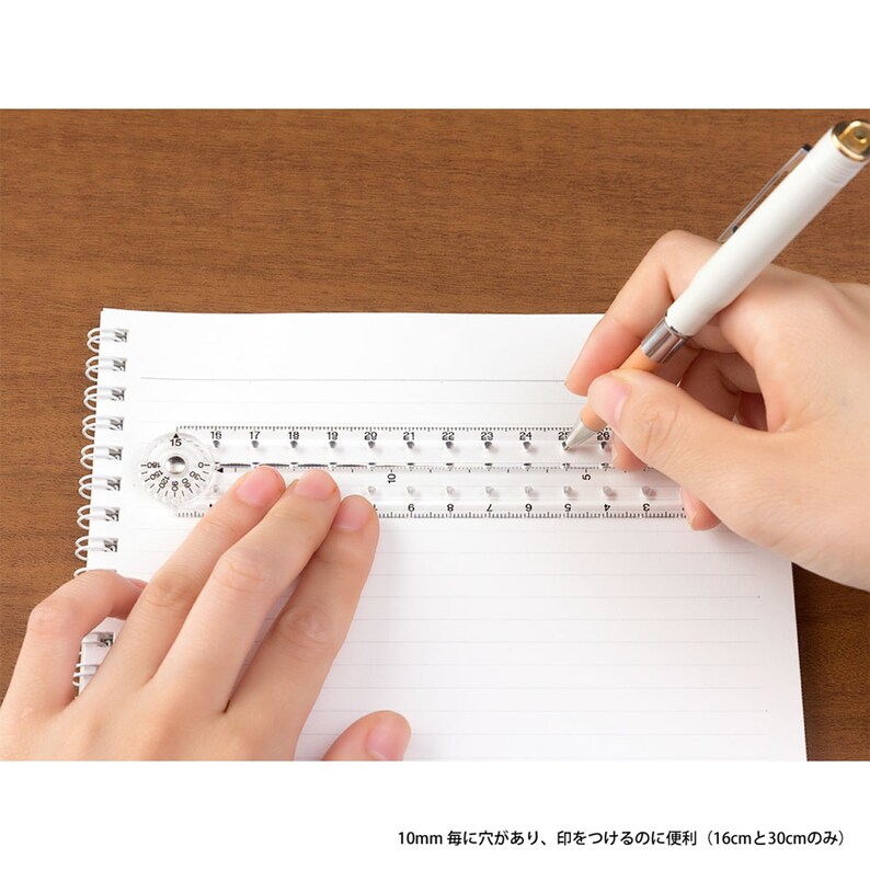 MIDORI PINK Clear Polycarbonate FOLDING Multi Ruler 30cm | Etsy