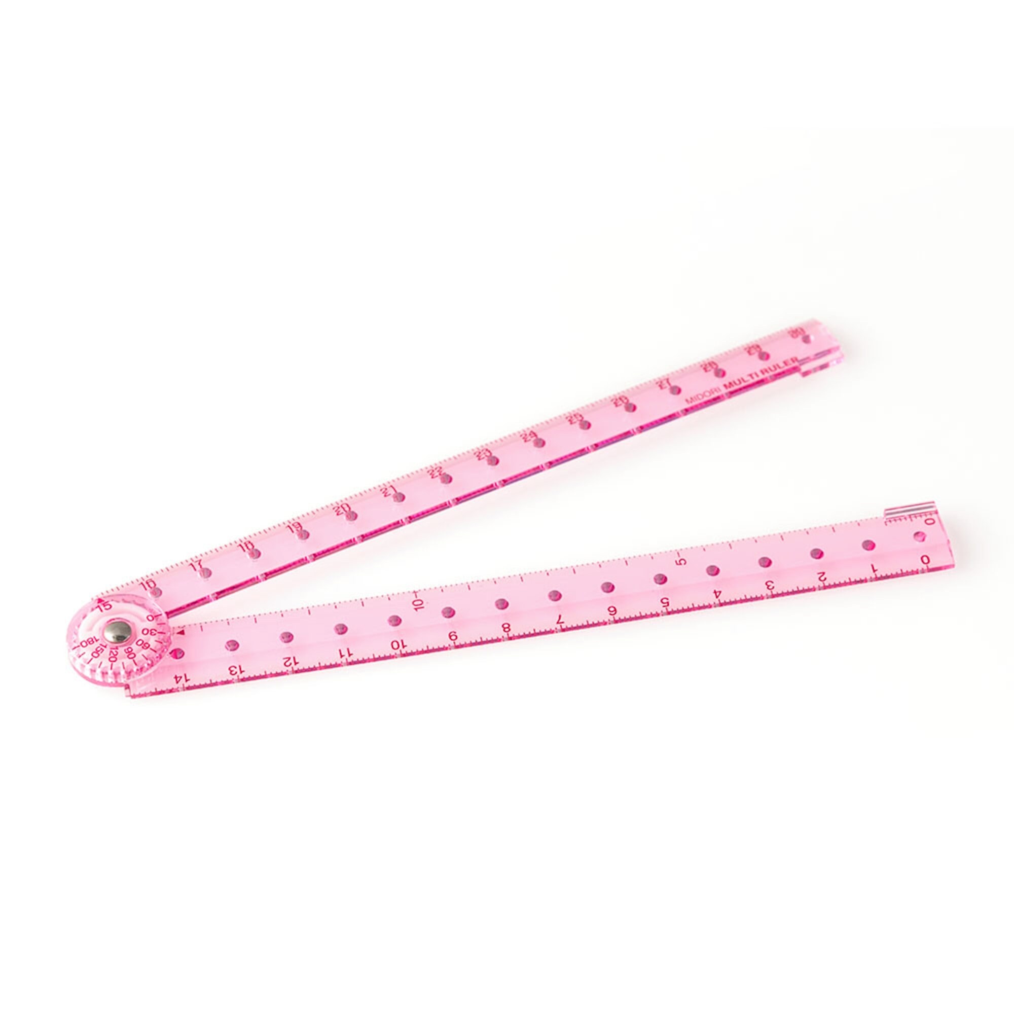 MIDORI PINK Clear Polycarbonate FOLDING Multi Ruler 30cm - Etsy