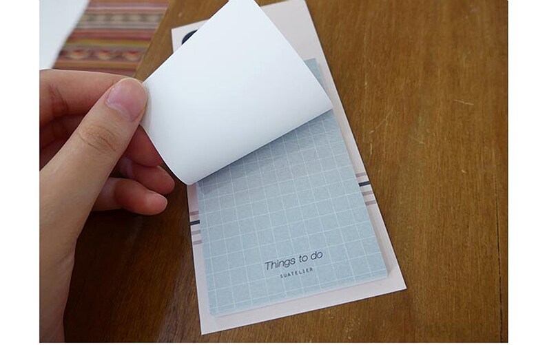 Suatelier Planner Sticky Notes BLUE 1904 | Daily Plan to Do List Things ...