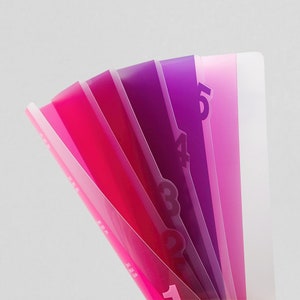 Midori MD A6 5 Pocket Clear Folder | Pink - Etsy