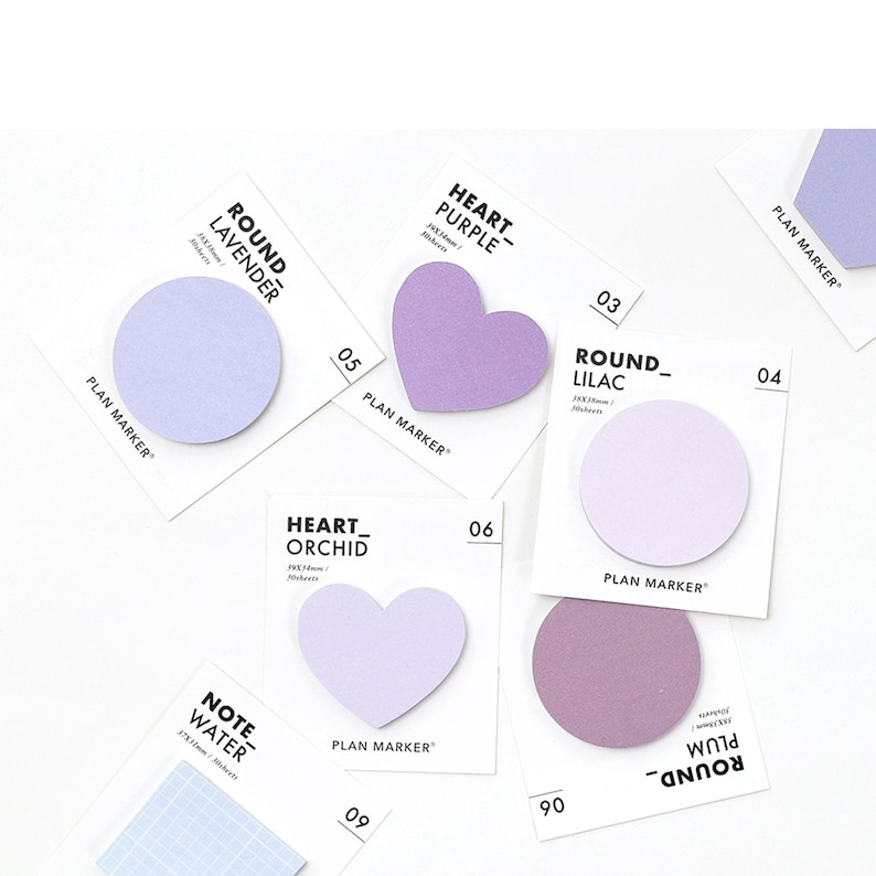 PAPERIAN Single Plan Marker HEXAGON Note Sticky Note Small | Etsy